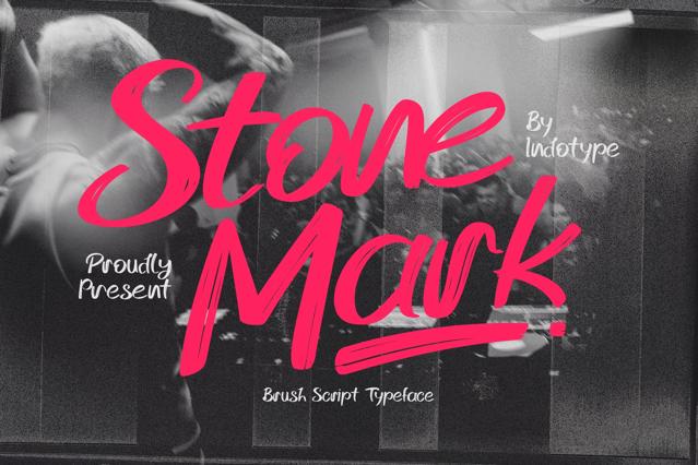 Stone Mark - Brush Script Font