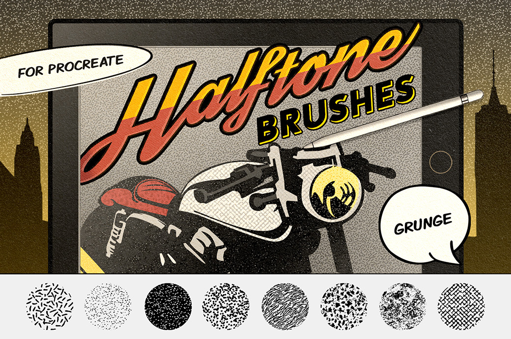 Download Comics Grunge Procreate Brushes