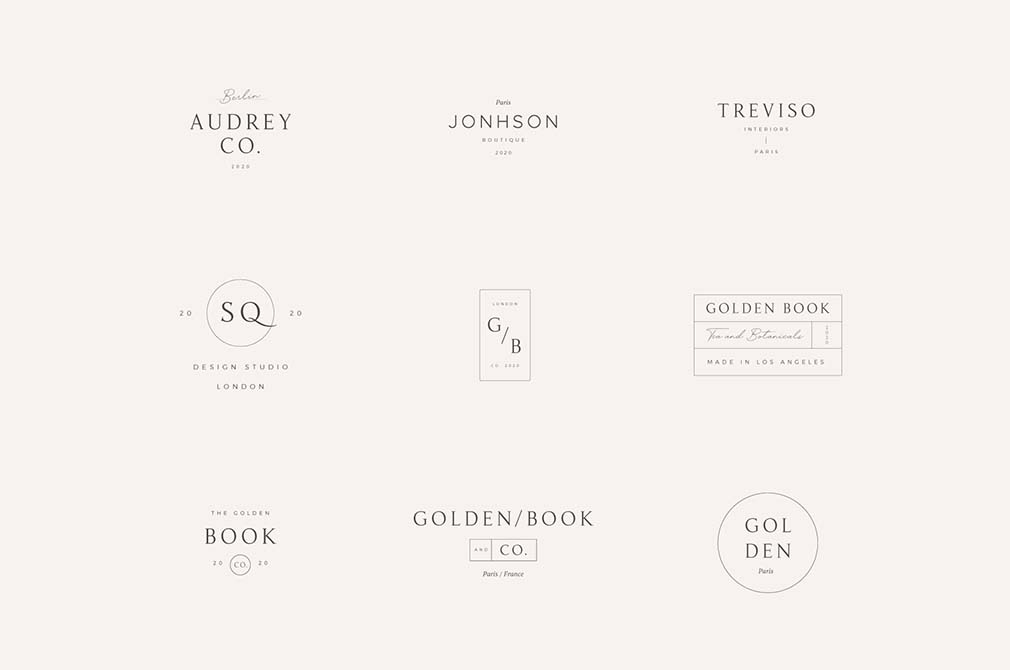 Audrey Premade Logos