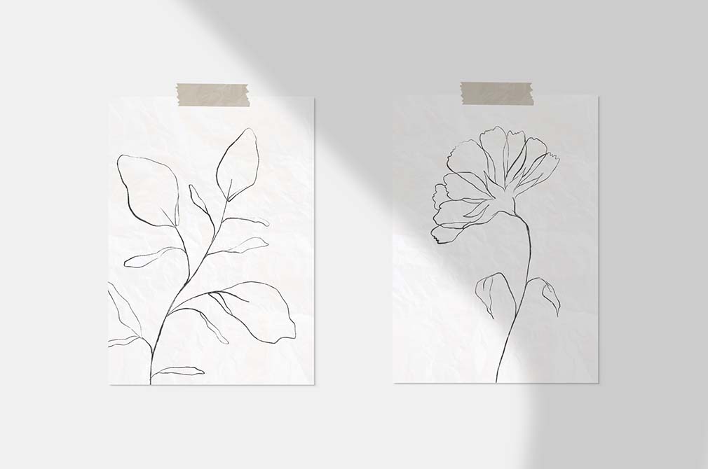 Botanical Line Art Pack