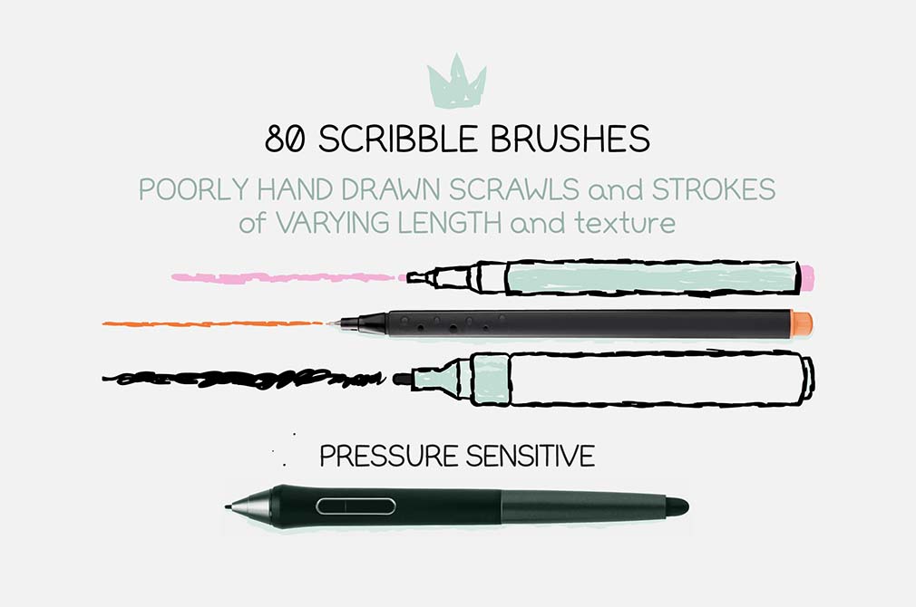 Download Scribble Brushes for Illustrator