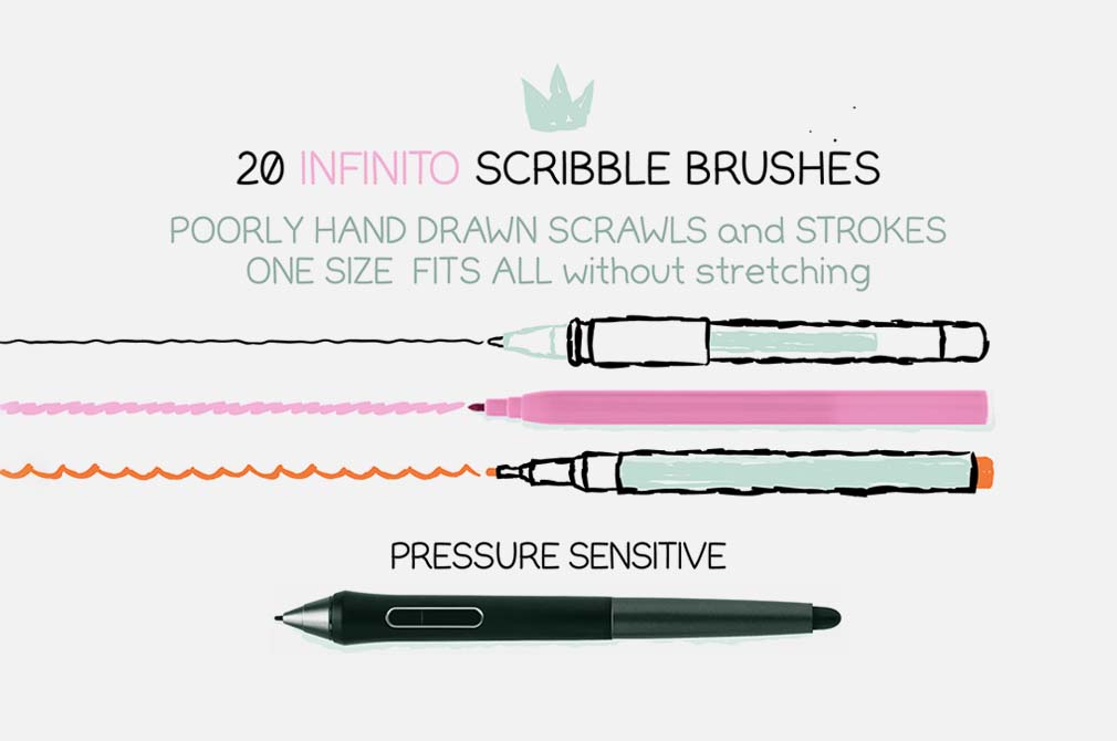 Download Scribble Brushes for Illustrator