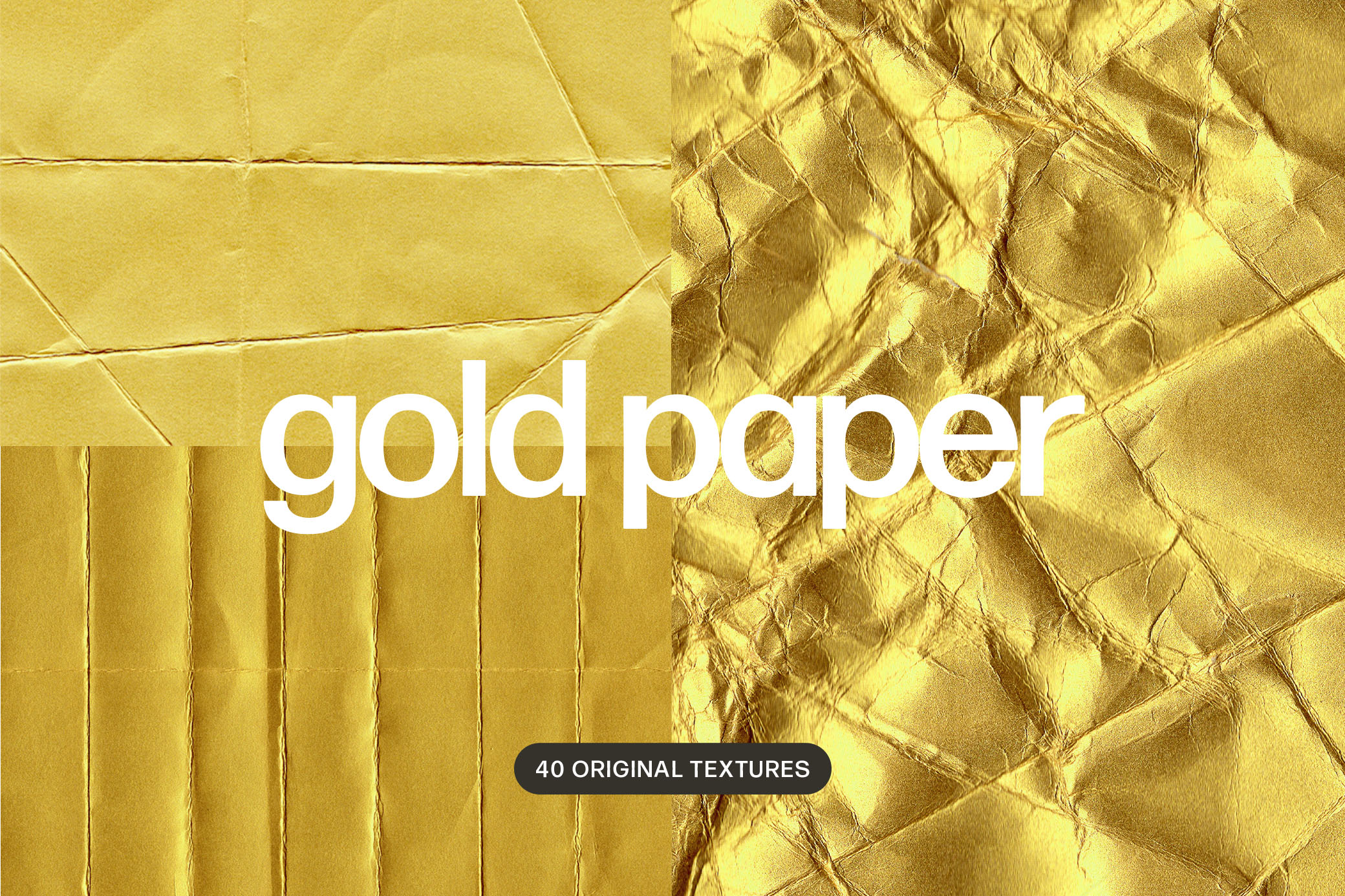 Gold Paper Textures: Sheets