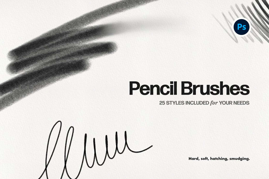 Download Hand-Drawn Pencil Styles & Brushes for Photoshop