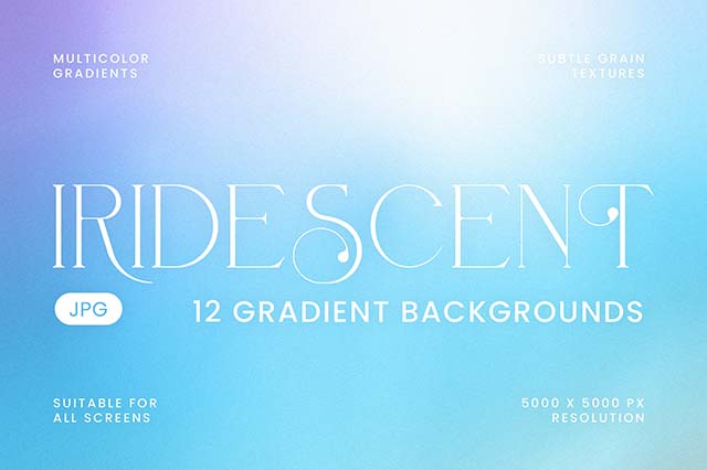 Download Iridescent Gradient Backgrounds