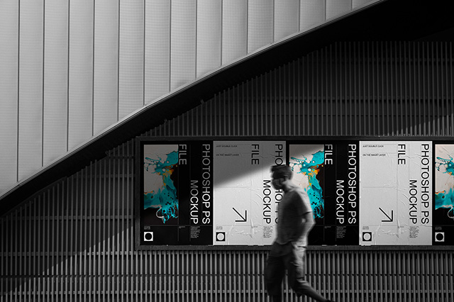 Download Subway Poster Mockup