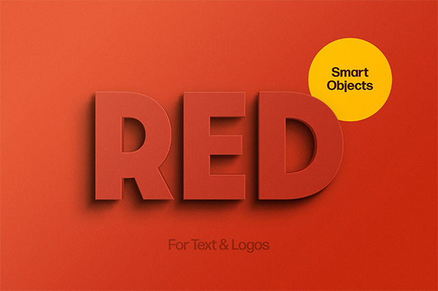 Download Red 3D Text Effect