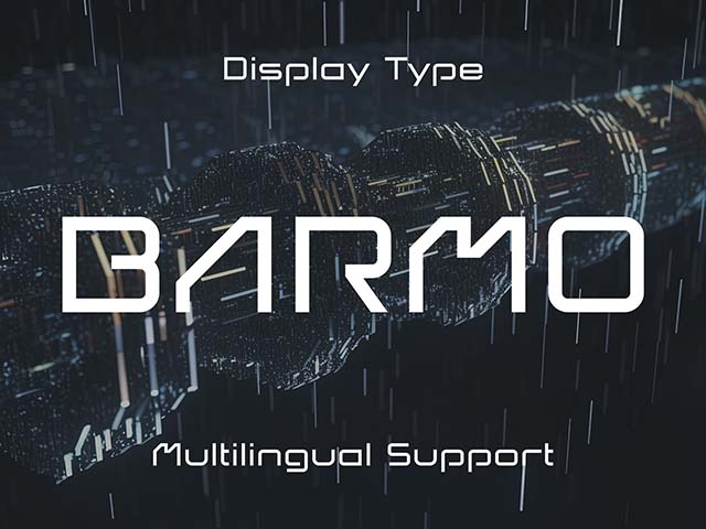 Download Barmo Futuristic Tech Font