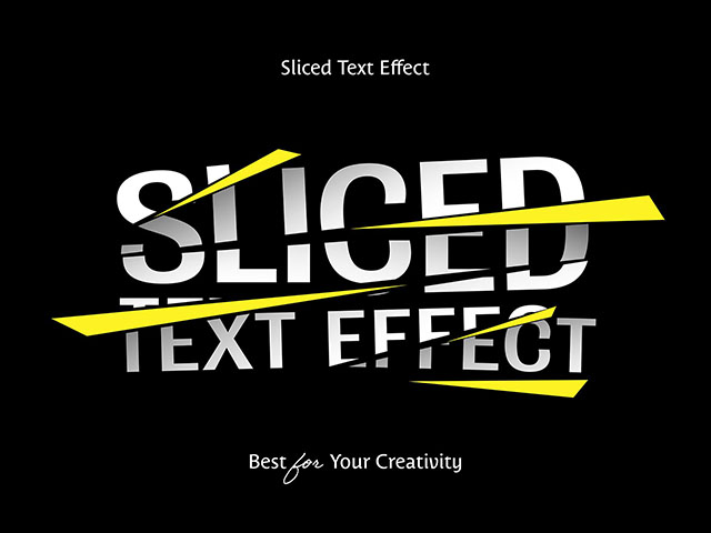 Download Sliced Text Effect