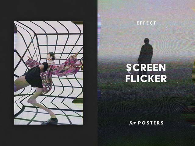 Download Screen Flicker Poster Effect