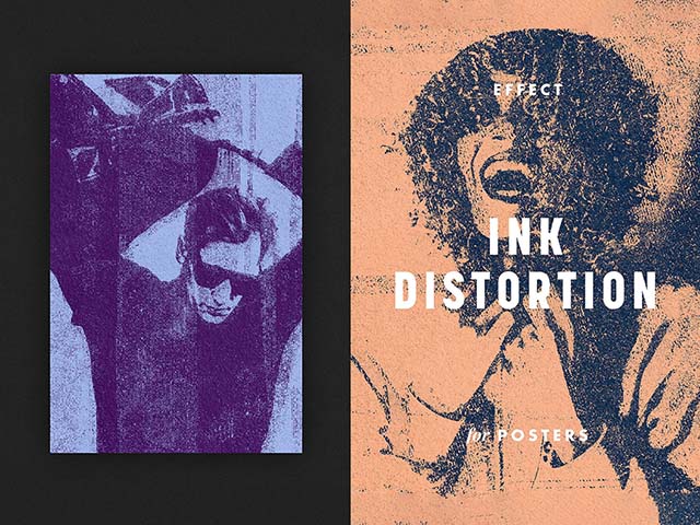 Download Ink Distortion Poster Effect