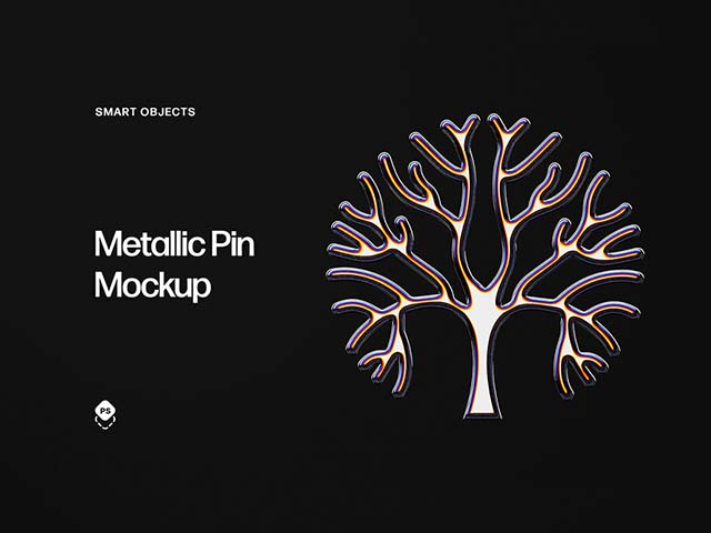 Download Metallic Pin Mockup