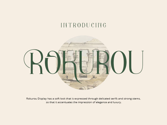 Download Rokurou Free Display Font