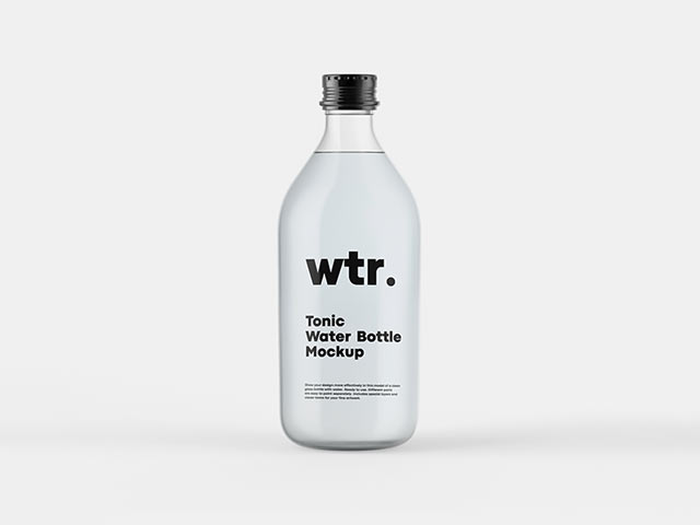 Free Download Tonic Bottle Mockup