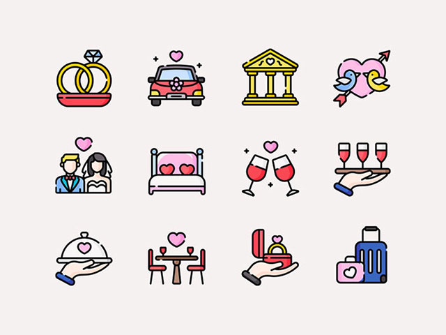 Wedding Vector Icons
