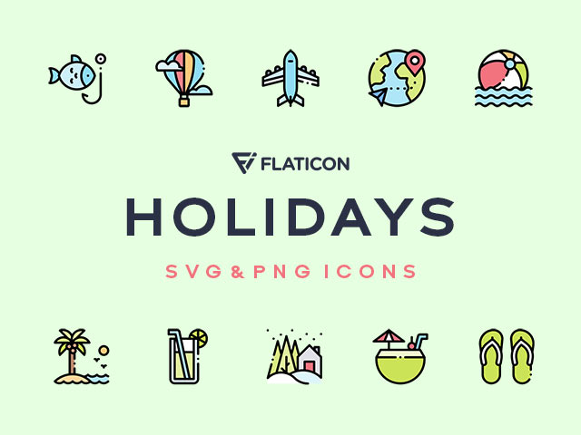 Holidays Vector Icons