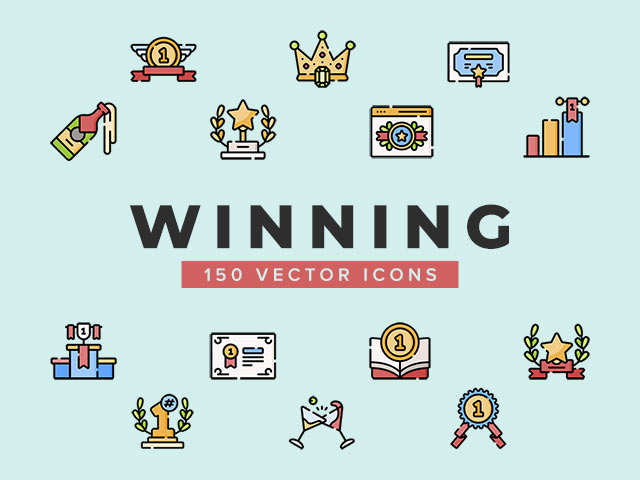 Winning Vector Icons