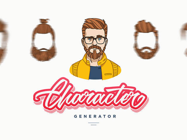 Male vector character generator: free download