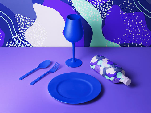 Mint & Lavender: free purple pattern set