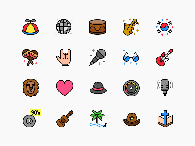 Free music icon set by Iconshock — download AI, SVG, PNG