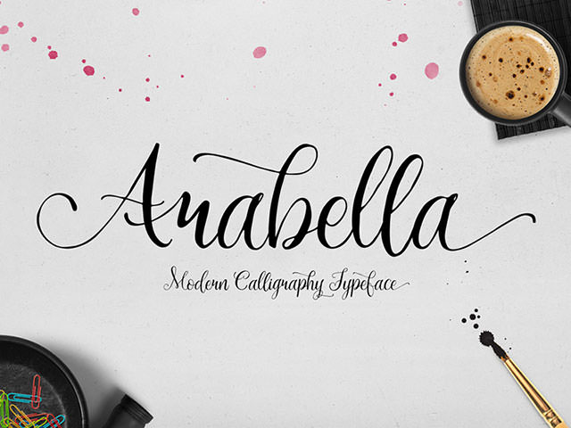 Arabella free script font — download calligraphy typeface