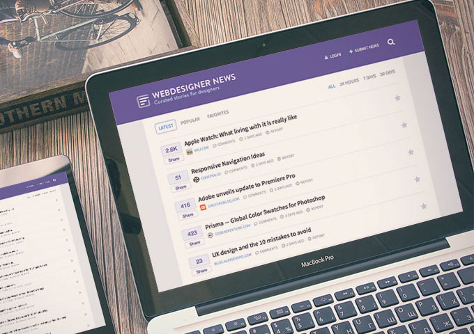 Web design news resource