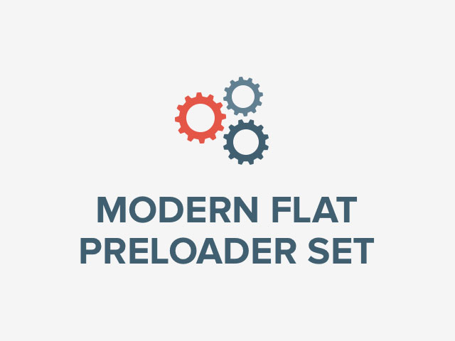 Free flat preloaders — animated modern preloaders for websites