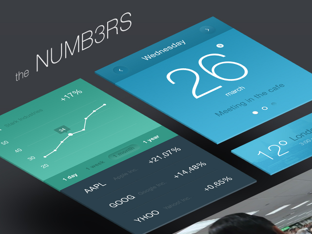 Numbers UI kit — download free PSD template