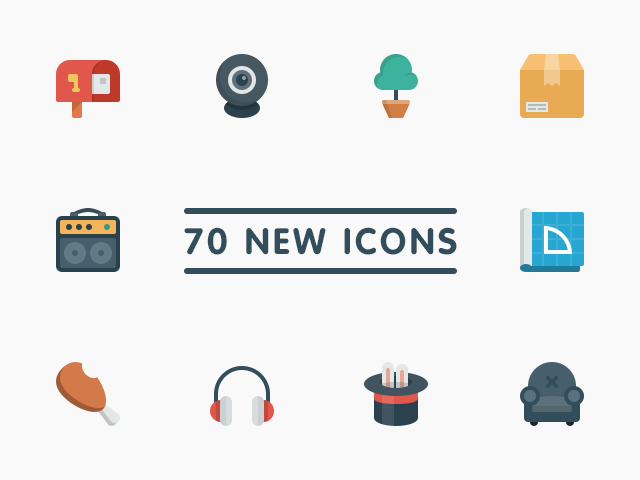 Smallicons free flat vector icon pack — download PSD, PNG, SVG