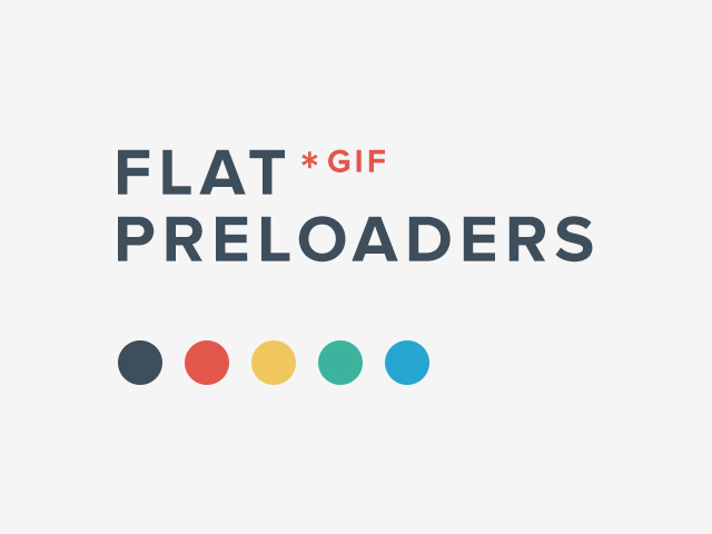 Free flat animated preloaders for websites