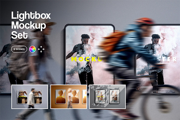 Download Lightbox Poster Mockup Set
