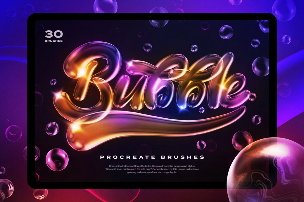 Download Soap Bubble Procreate Brushes