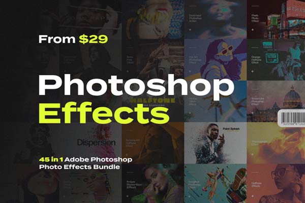 Download 45 Photoshop Effects Bundle