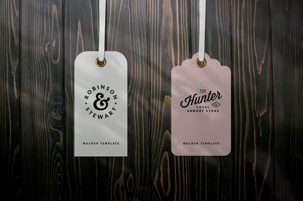 Garment Label Tag Mockups by Pixelbuddha