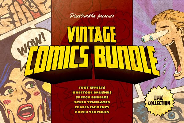 Marvelous Vintage Comics Bundle - Pixelbuddha