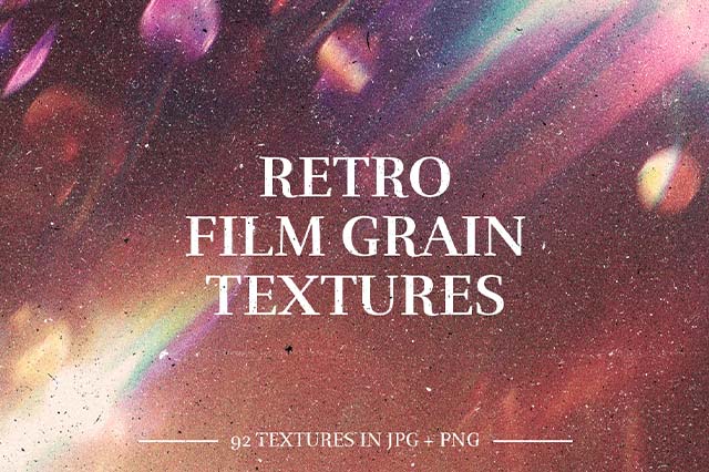 92 Retro Film Grain Textures