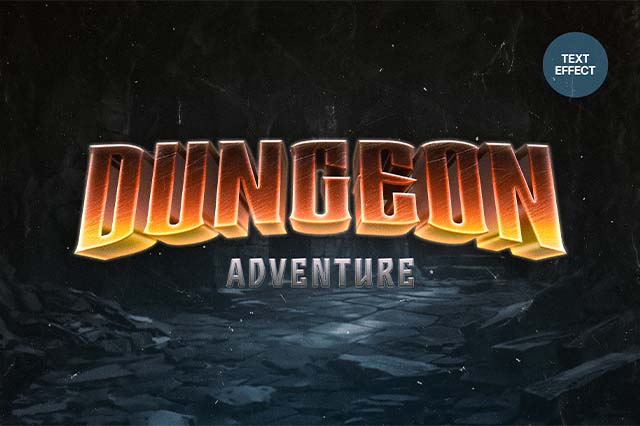 Retro RPG Text Effect