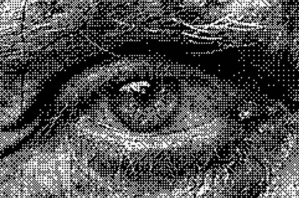 Abstract Dithering Bitmap Shapes
