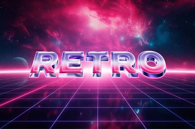 Retrowave Text Effect