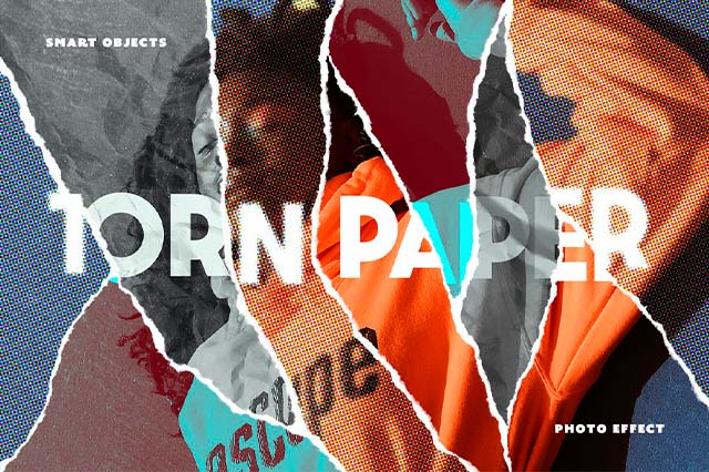 Torn & Ripped Paper Photo Effect Vol.2