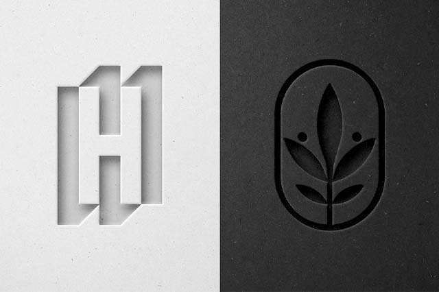Paper Cut Out Effect For Text & Logo