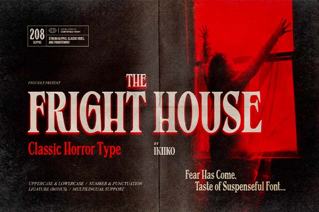 The Fright House — Classic Horror Font
