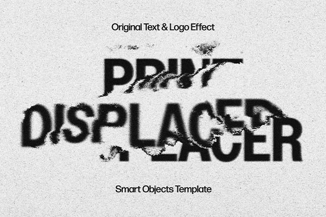 Textured Displace Text Effect