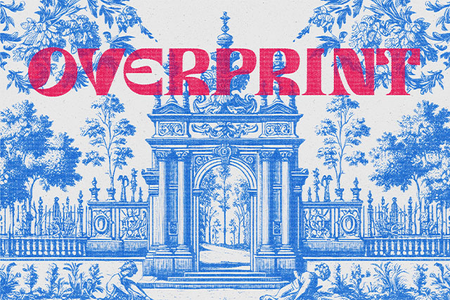 Overprint Photo Effect