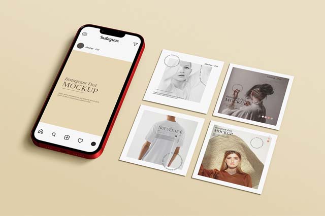 Instagram Post Mockup Vol. 4