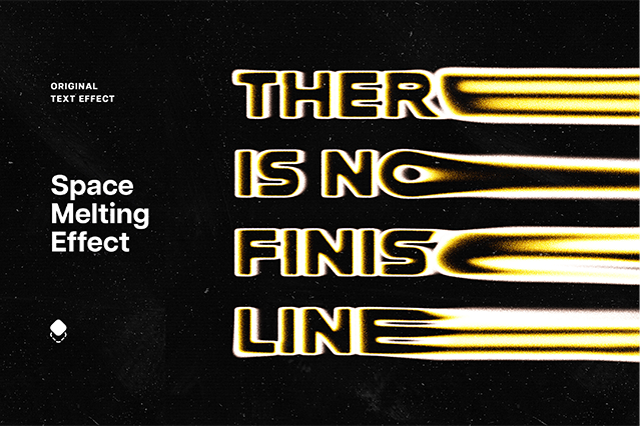 Flowing Melting Text Effect