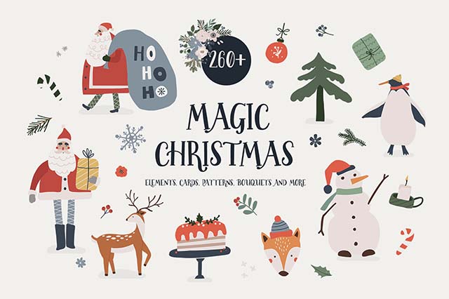 Christmas Magic — Winter Graphic Set