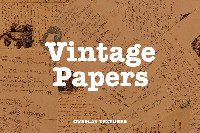 Vintage Paper Overlays