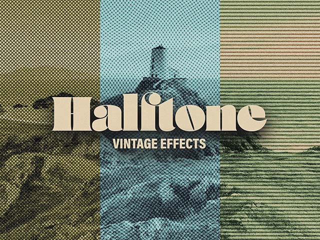 Halftone Vintage Effects