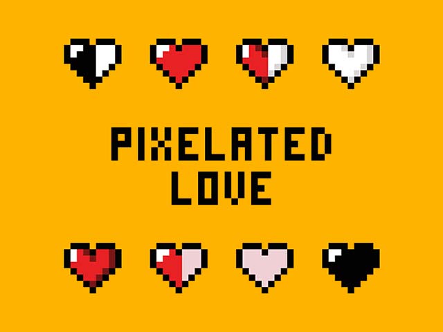 Pixelated Love Illustrations